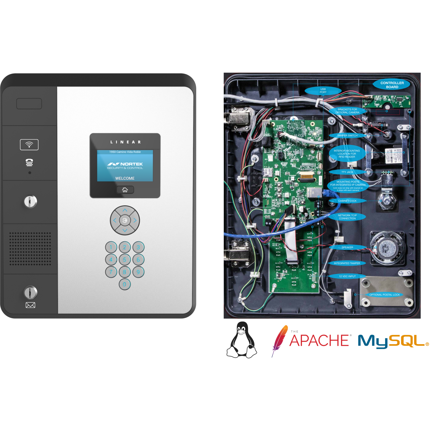 Linear e3 Entry 4.3" Multi-Door Telephone & Access Control System ...