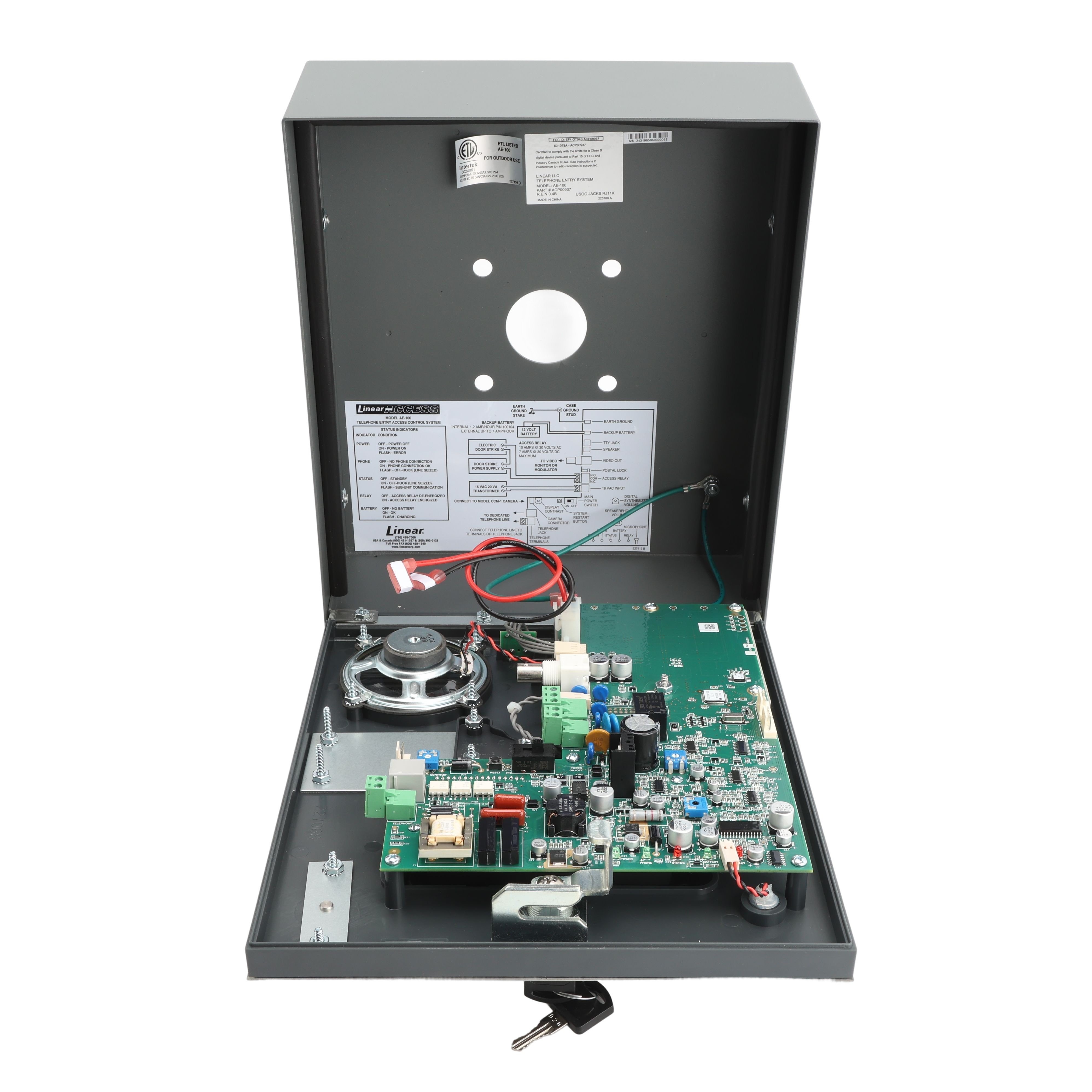 Linear - Commercial Telephone Entry System - One Gate/Door - ACP00937 ...