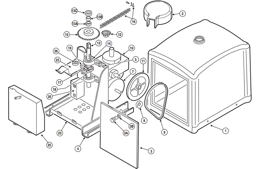 SWC Operator Replacement Parts - SWC Replacement Parts - Swing Gate ...