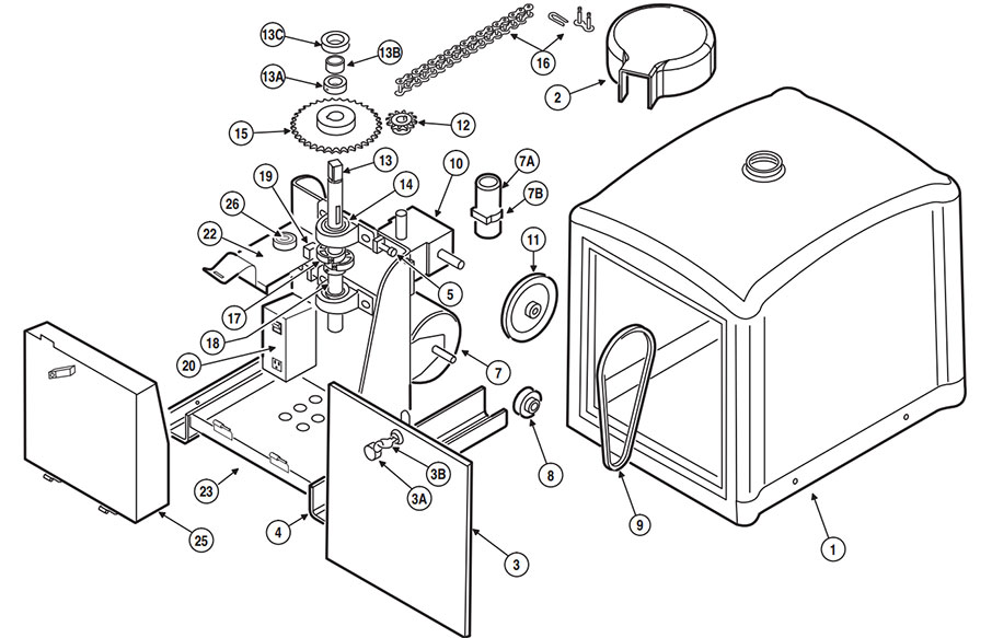 SWR Operator Replacement Parts - SWR Replacement Parts - Swing Gate ...